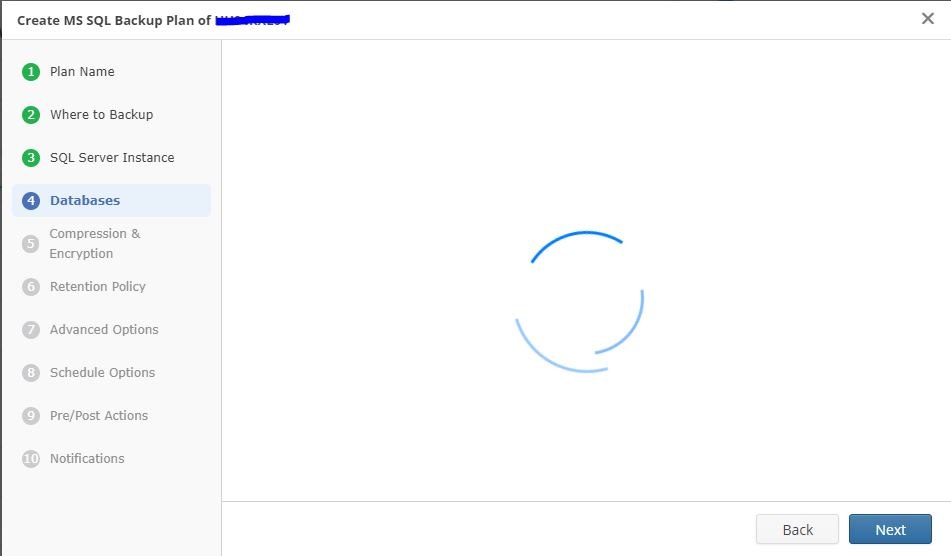 Issue in Backup Plan creation from RMM (SQL Server) - MSP360 Forum